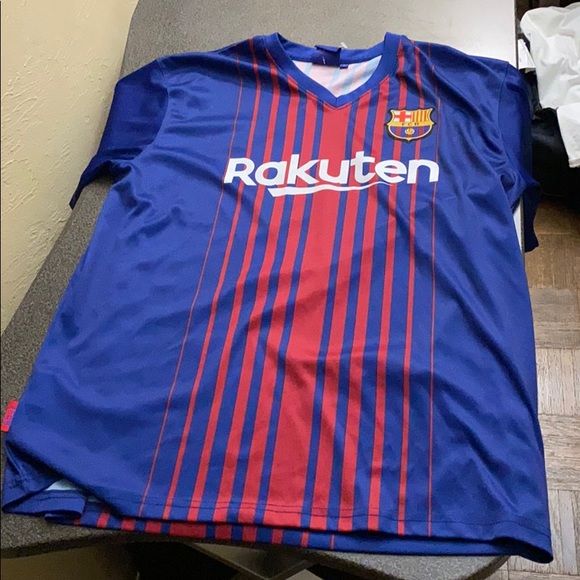 Shirts | Lionel Messi Authentic Rakuten Fcb Jersey | Poshmark